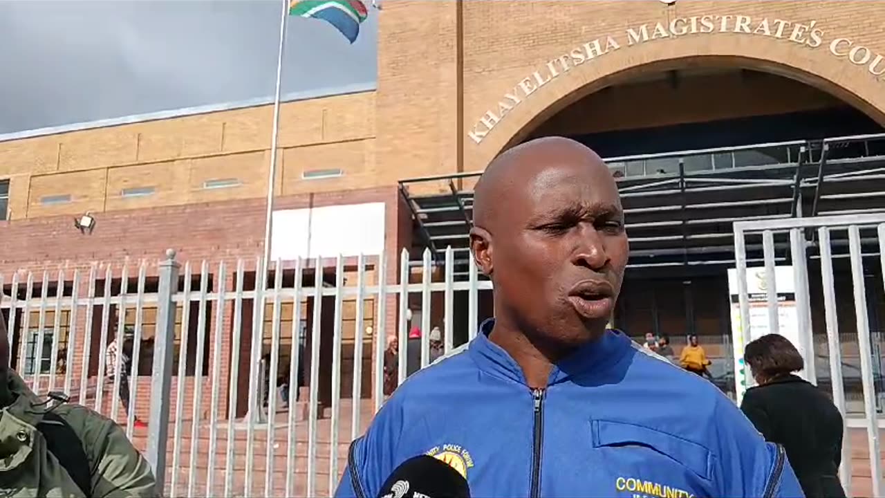CPF chairperson Monde Bambelo speak about the barbershop shooting