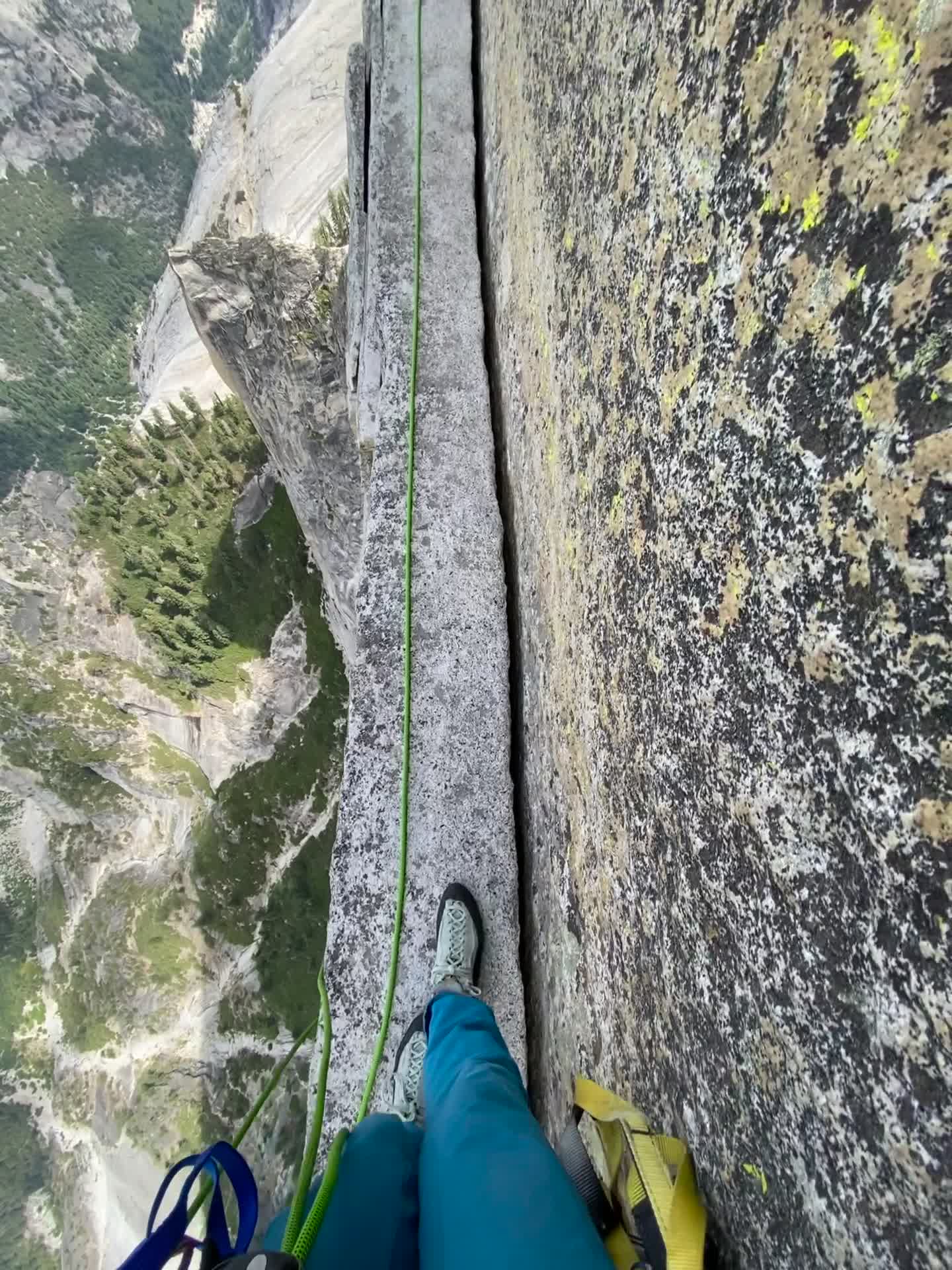 Walking the Plank on Half Dome's Thank God Ledge
