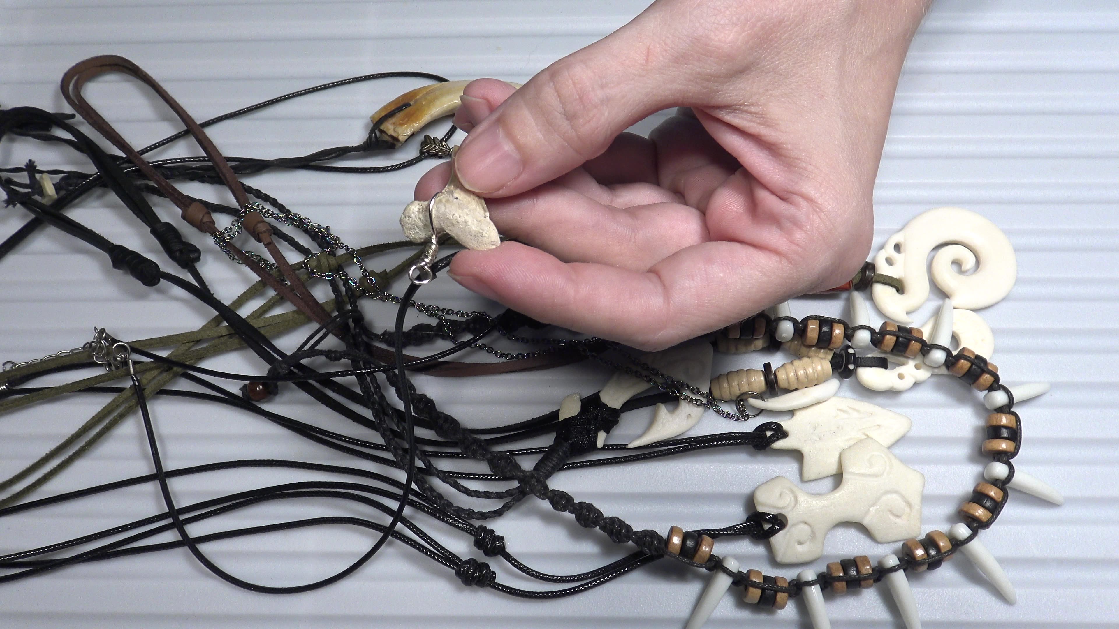 My Bone and Animal Tooth Jewelry Collection, How to Make Handmade Bone ...