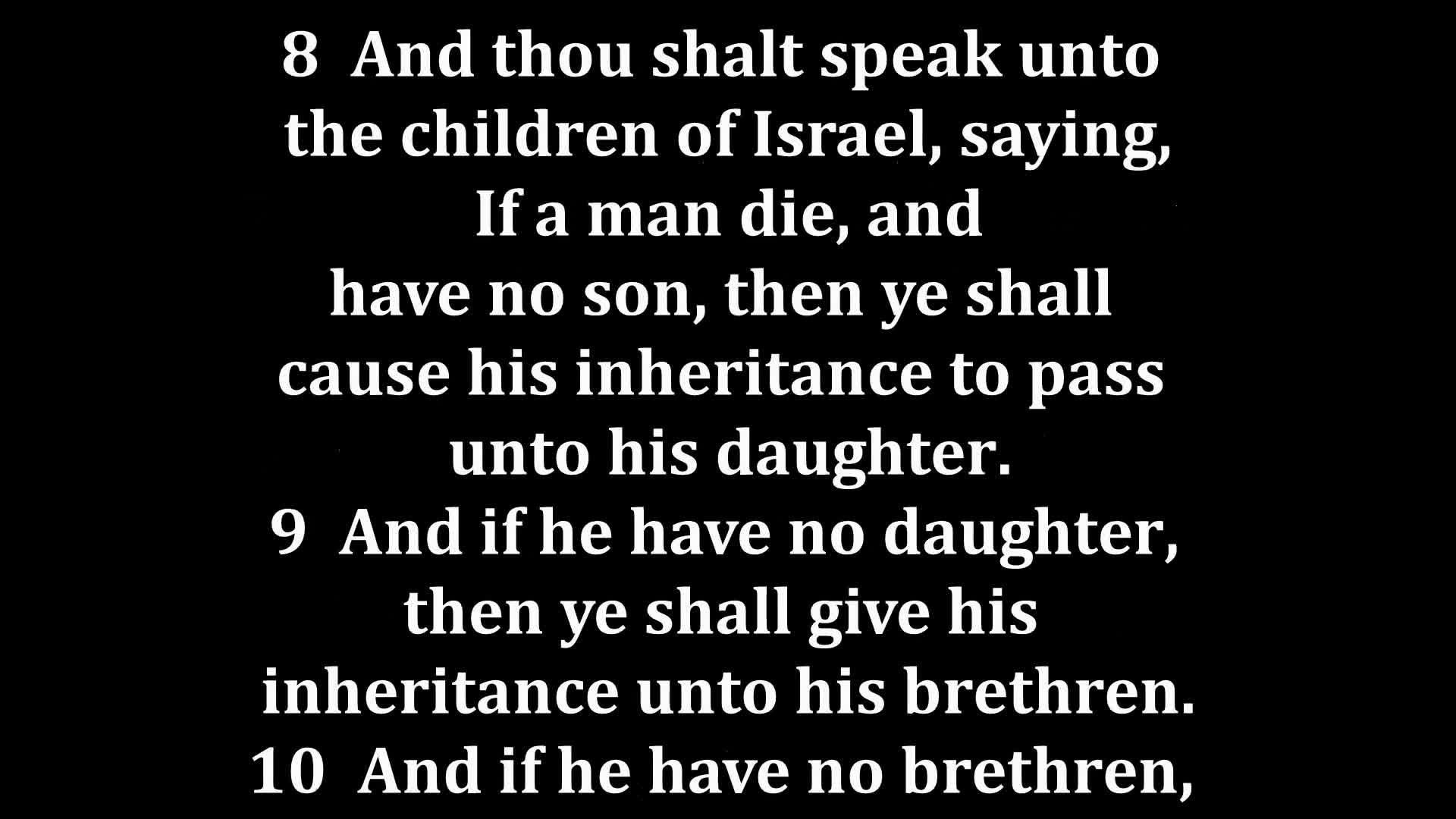 Numbers 27 King James version