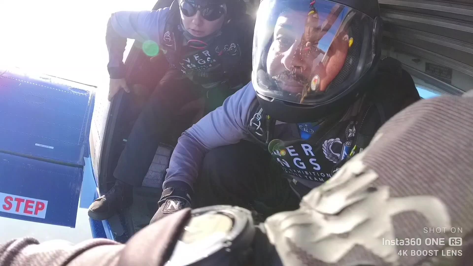 Army Ranger banner skydive