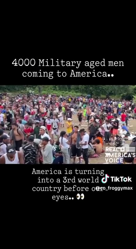 4000 military age men coming to America