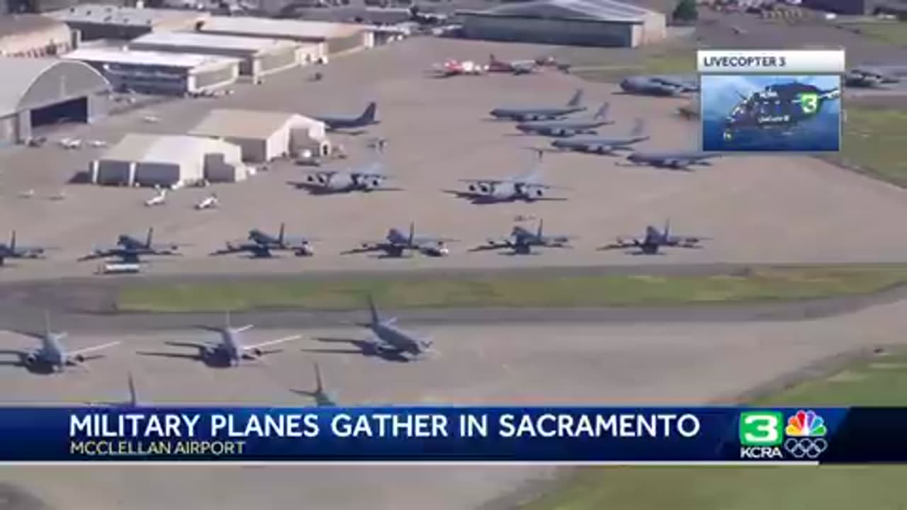 More Than 2 Dozen Military Aircraft Landed at McClellan Airport in ...