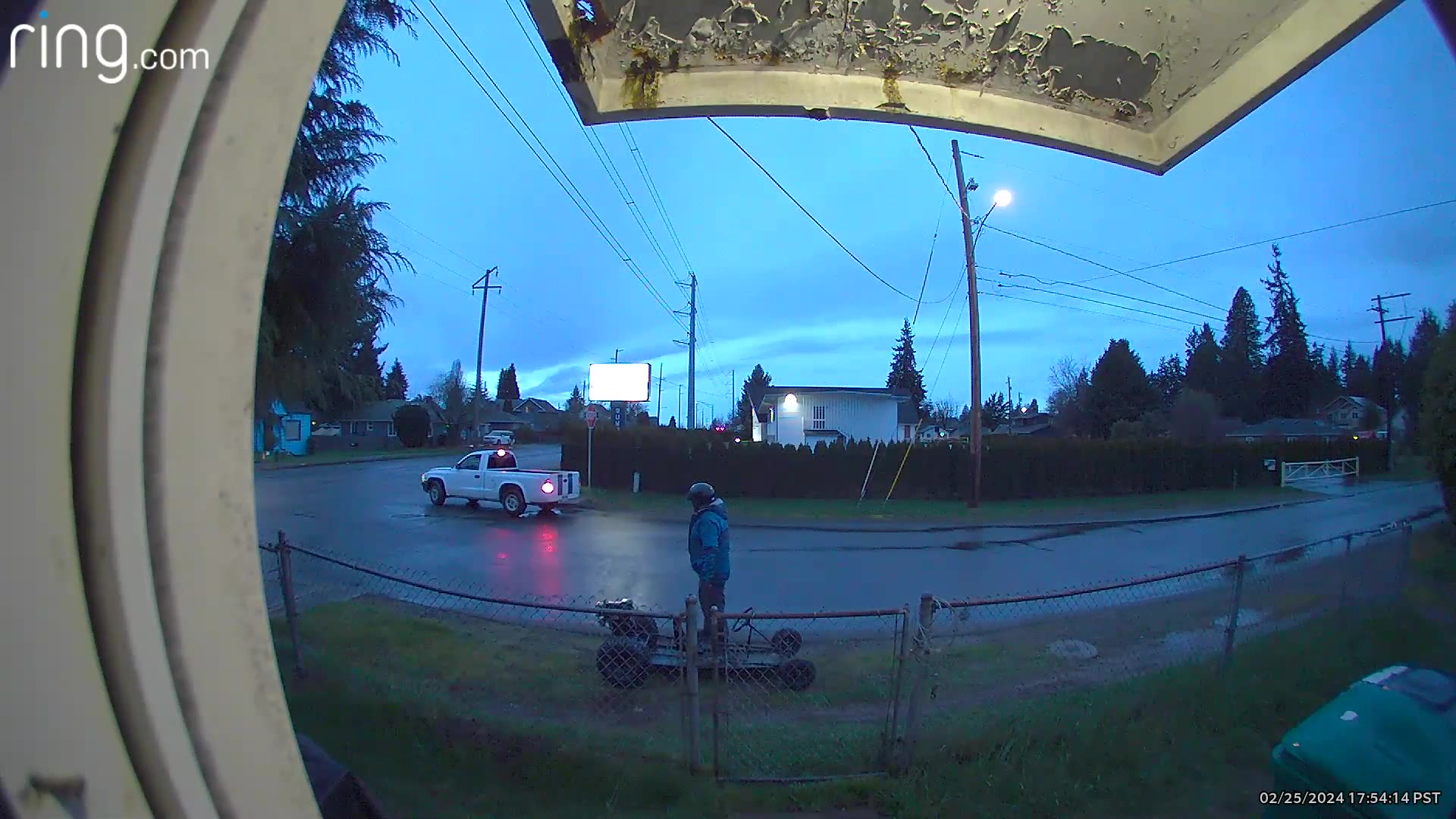 Ring Camera Captures Guy Flipping His Go-Kart