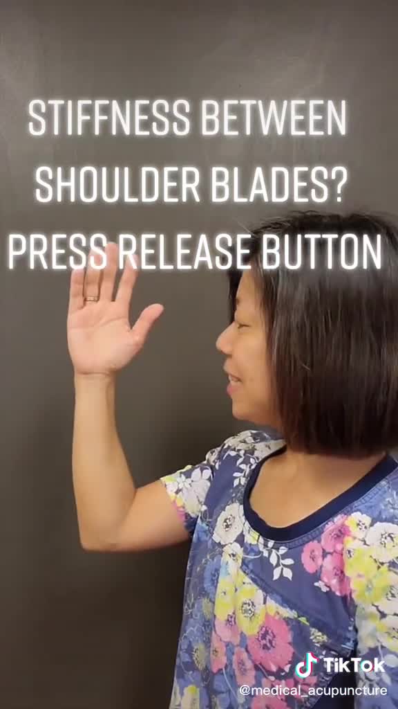 Stiffness between shoulder blade
