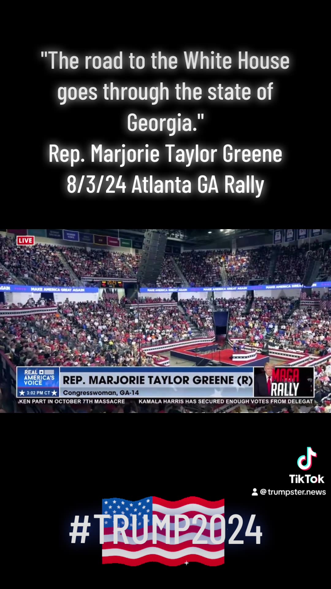 "The road to the White House goes through the state of Georgia" Rep MTG ...