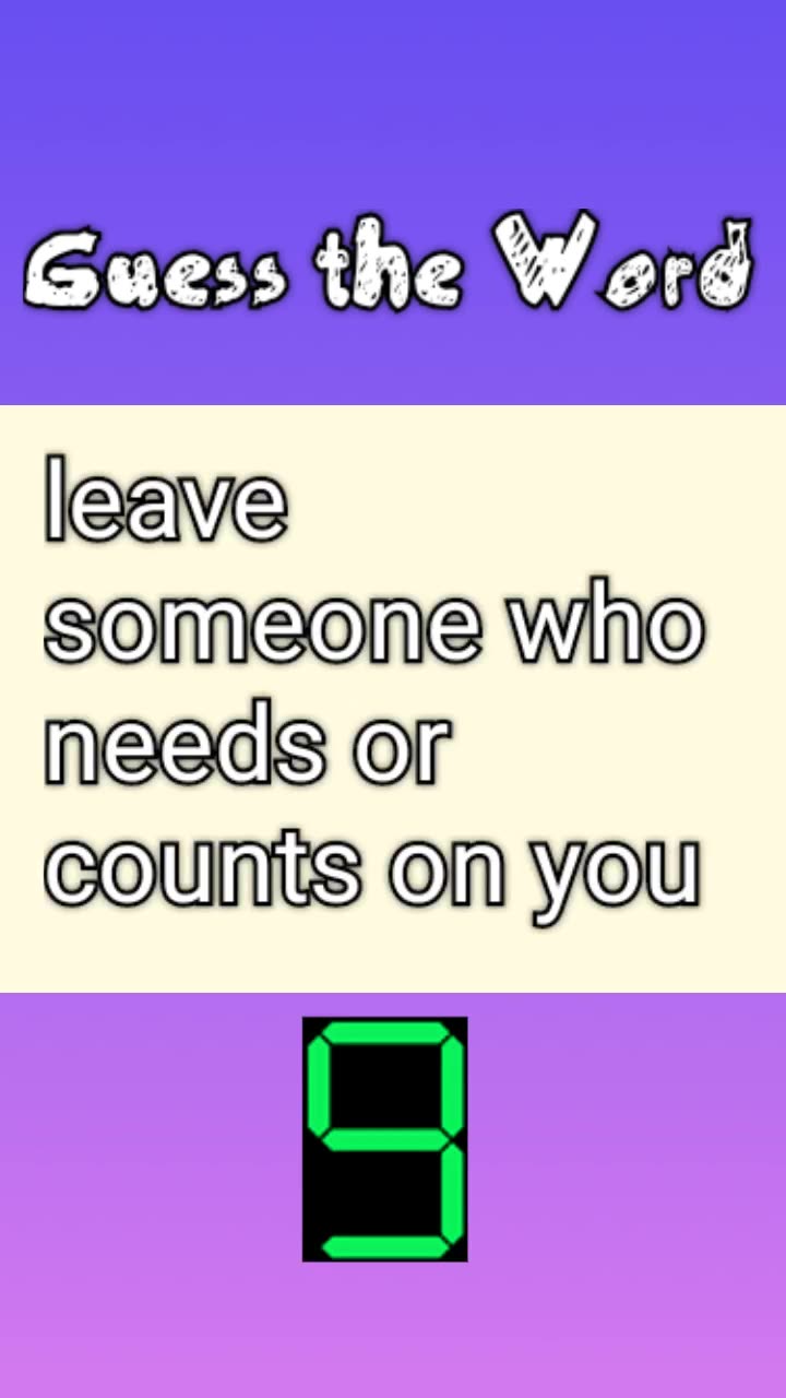 Guess the Word | English | Level 1