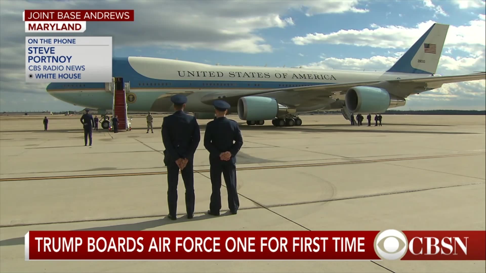 Trumps First Flight On Air Force One January 26 2017