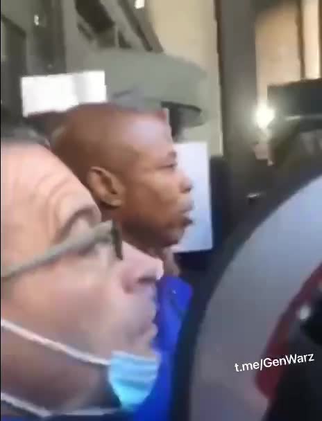 NYC Mayor Elect Eric Adams Confronted by Angry Mob