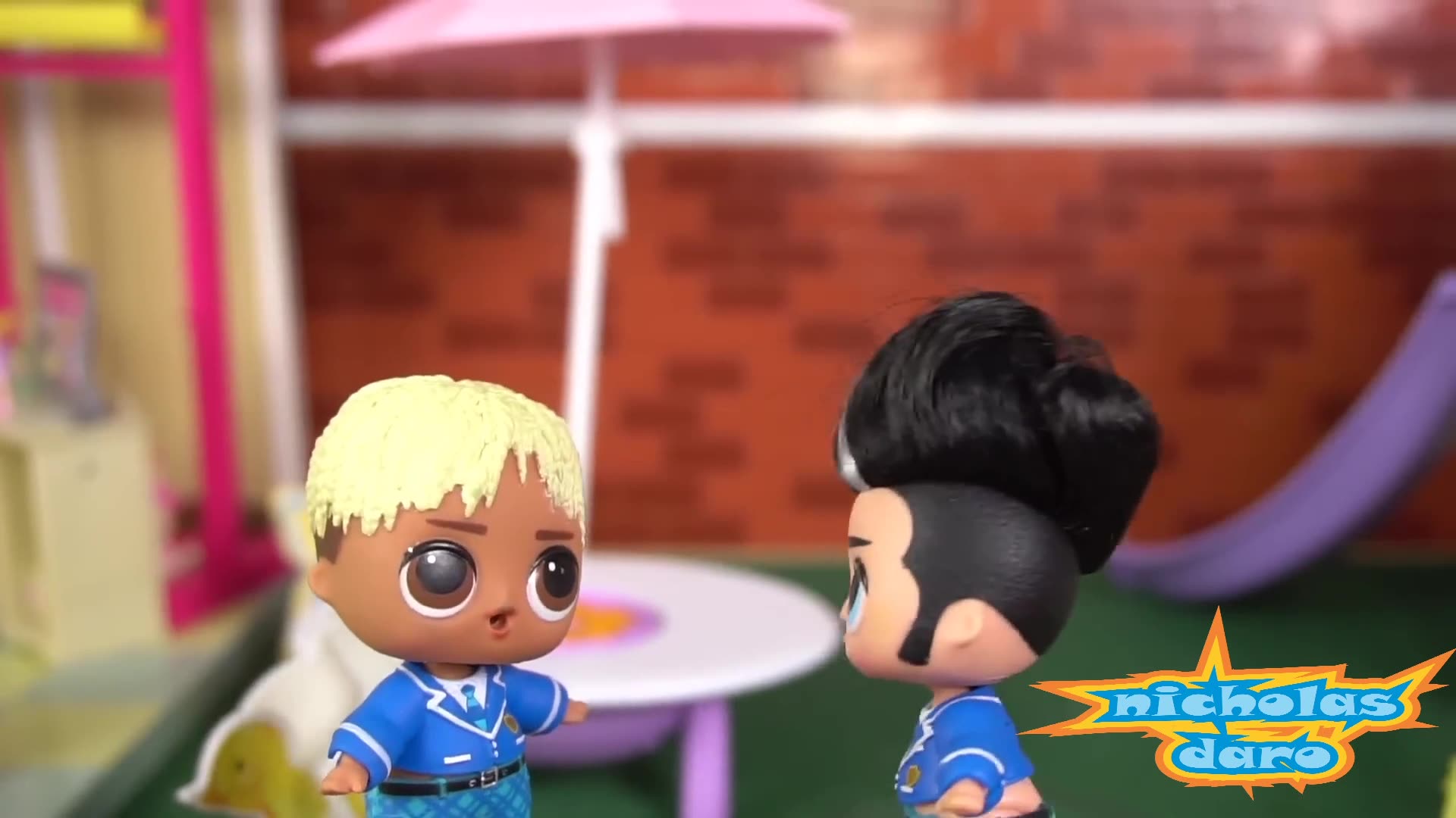 Playing in the Sand at School During Recess While Eating Snacks