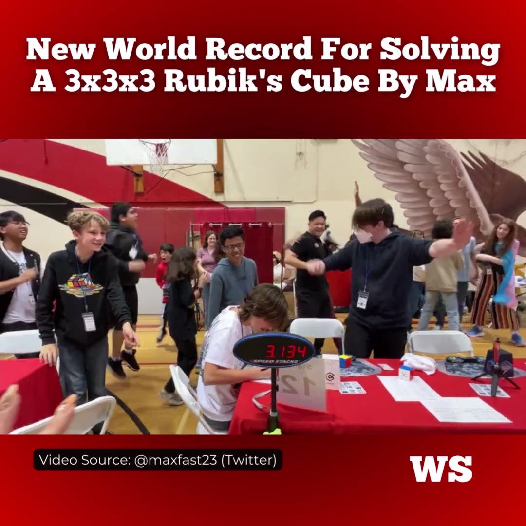 New world Rubik's Cube solve record