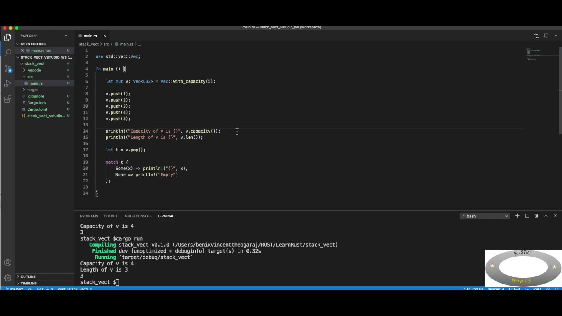 Exercise 1 Stack Implementation Using Vec In Rust Programming 0425