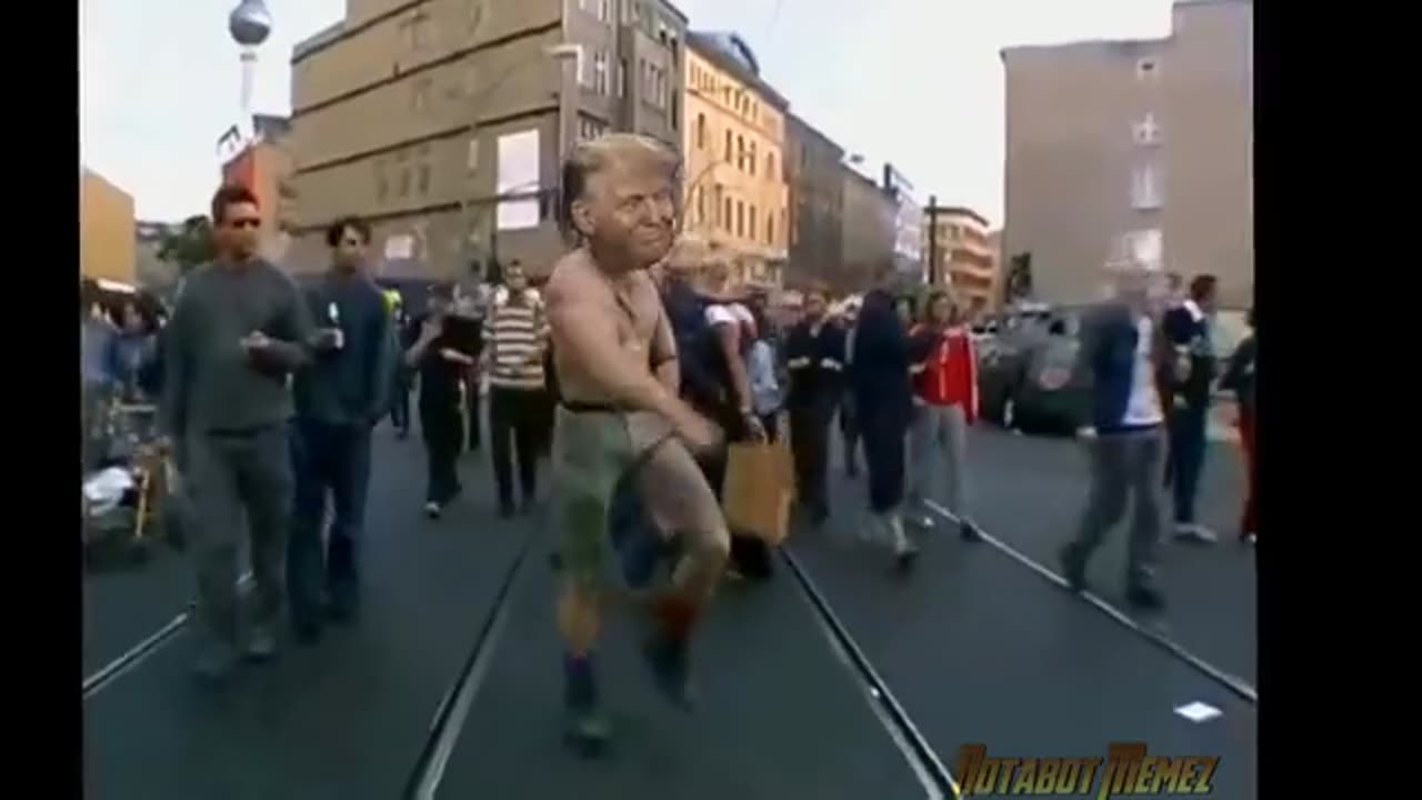 NOTABOT_MEMEZ Trump walking to the police station for the 3rd time for ...