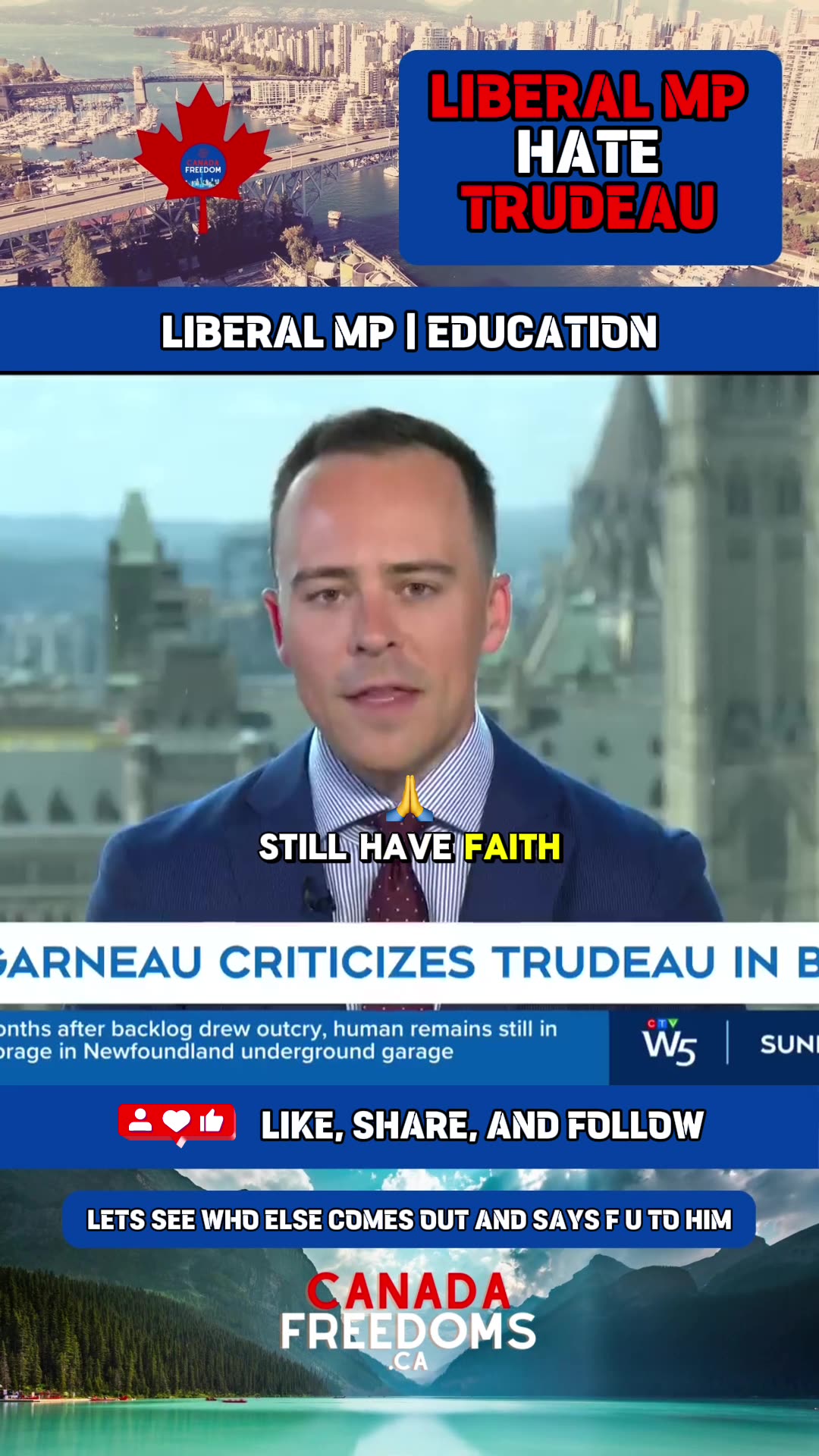 Liberal MP tell Trudeau F U