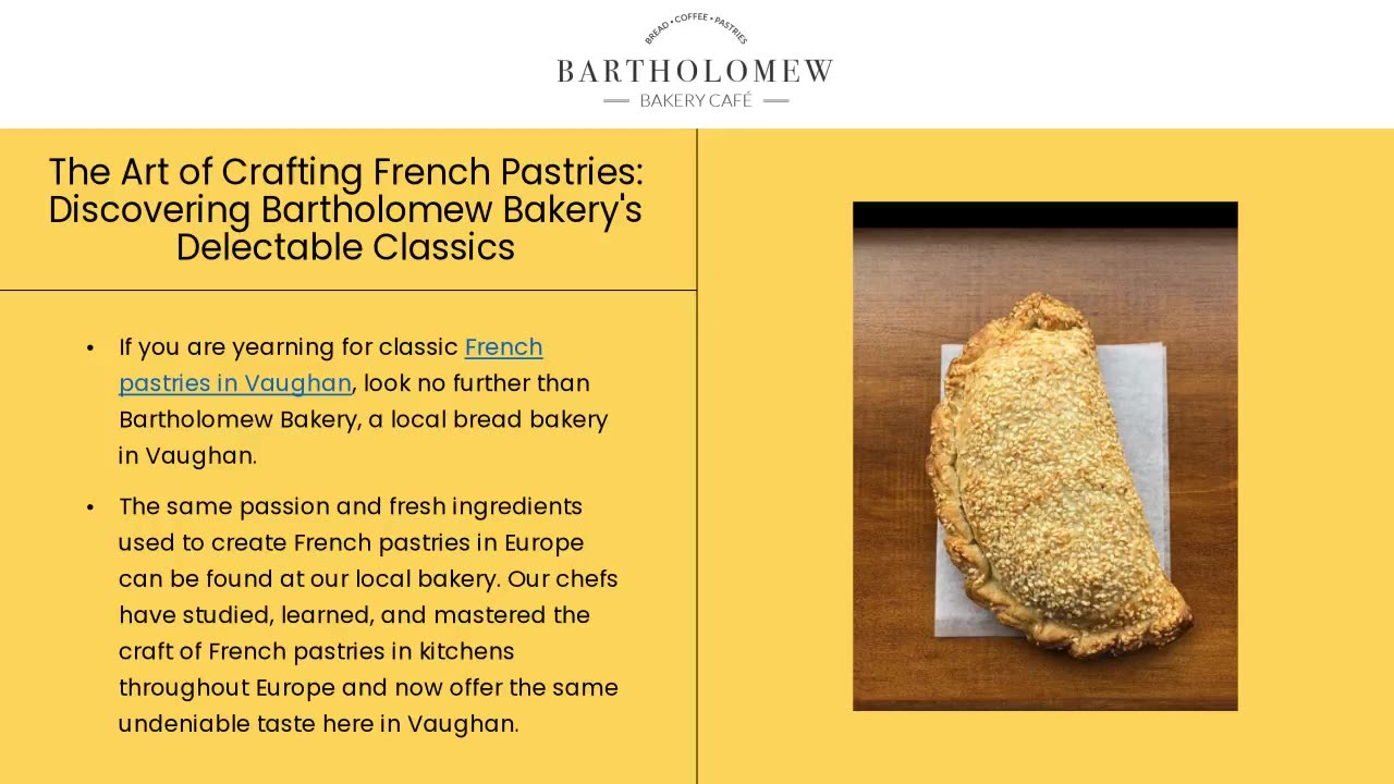 The Art of Crafting French Pastries: Discovering Bartholomew Bakery's ...