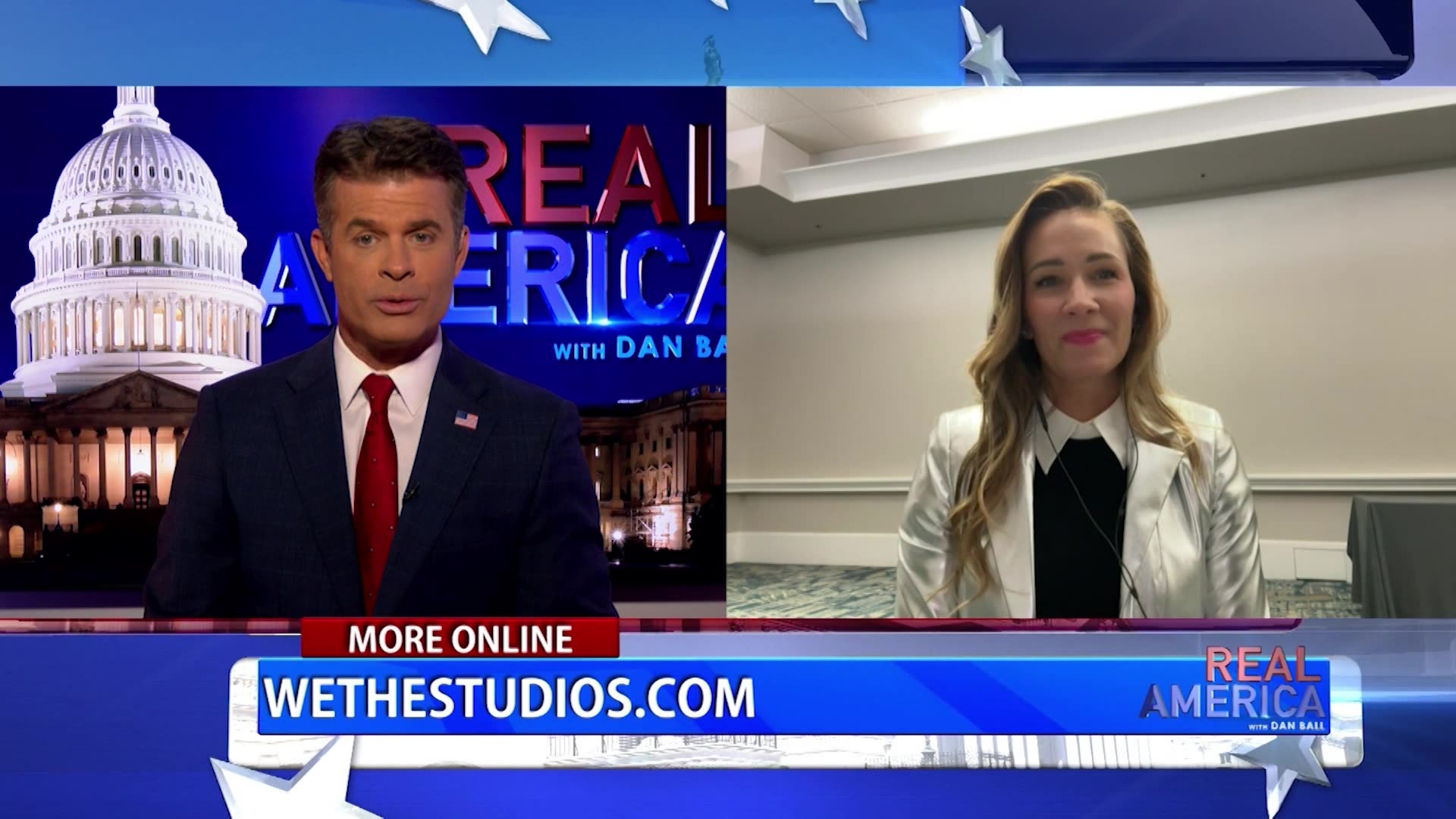 REAL AMERICA -- Dan Ball W/ Cara Leopardo, New Non-Woke TV Studio ...