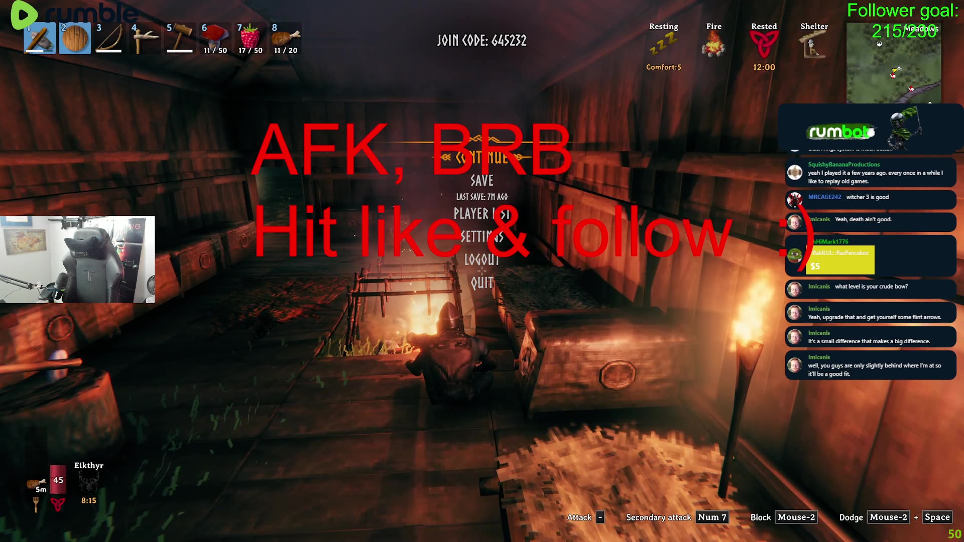 Chill Valheim stream w/ viewers