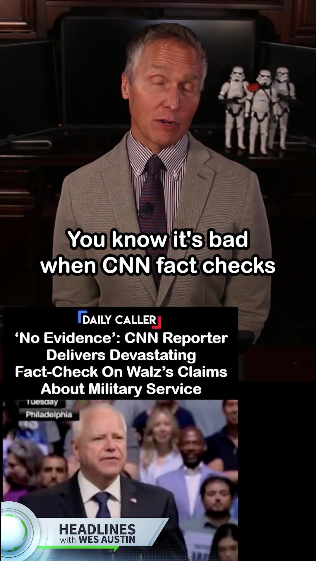 CNN Reporter's Fact-Check on Walz's Claims About Military Service