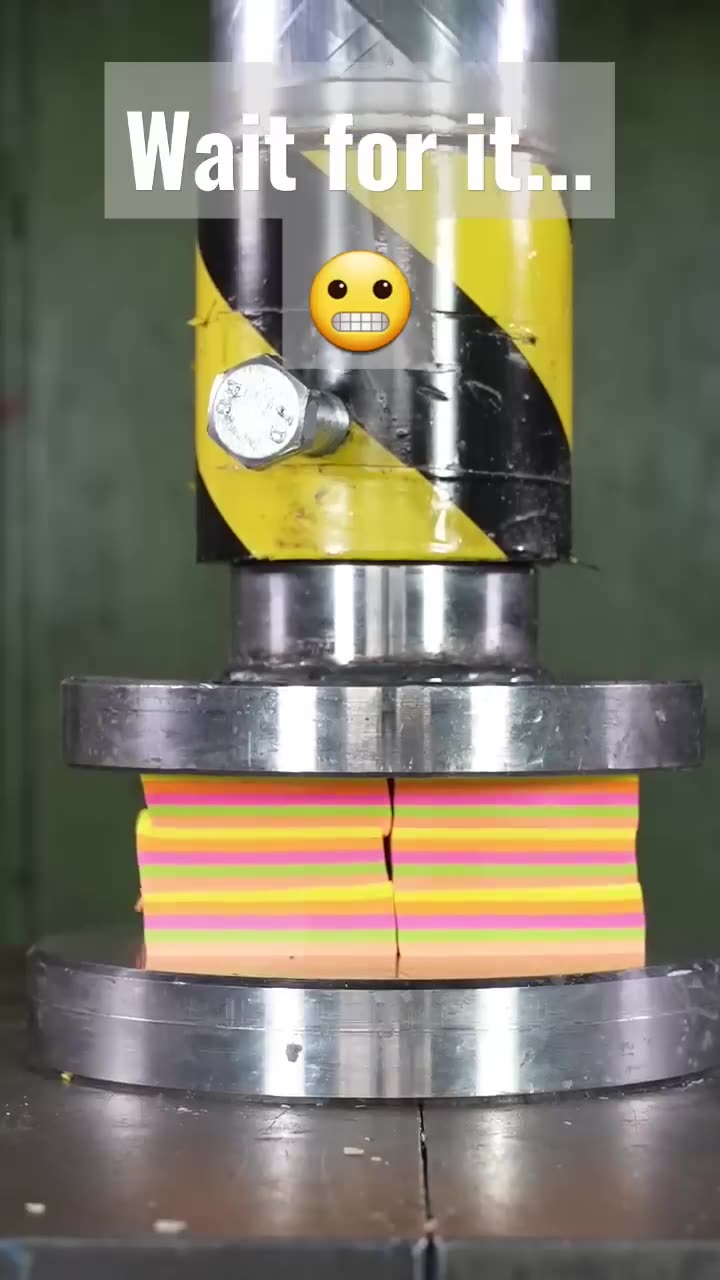 Hydraulic Press || Exploding paper goes wrong #hydraulicpress