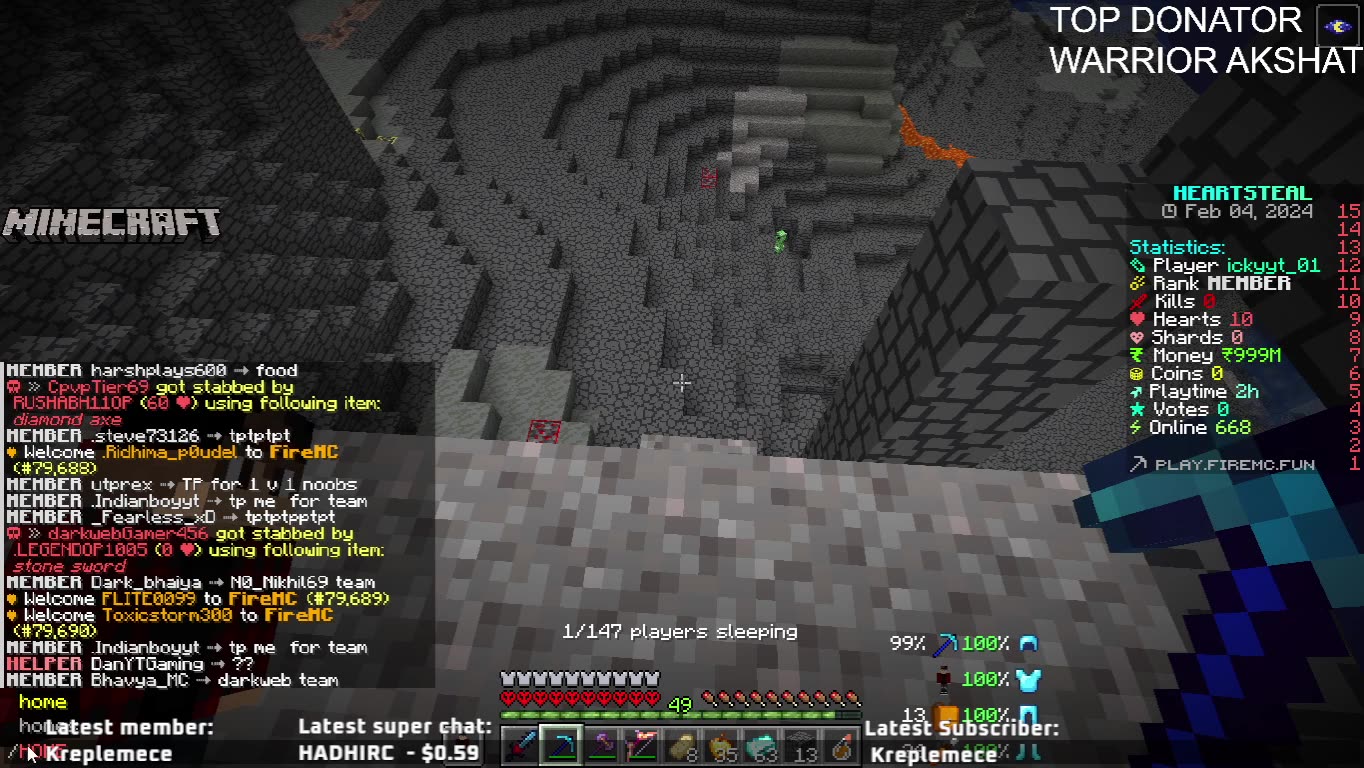 Minecraft Live Stream Public Smp Java+Bedrock 24/7 Join.SMP With Icky ...