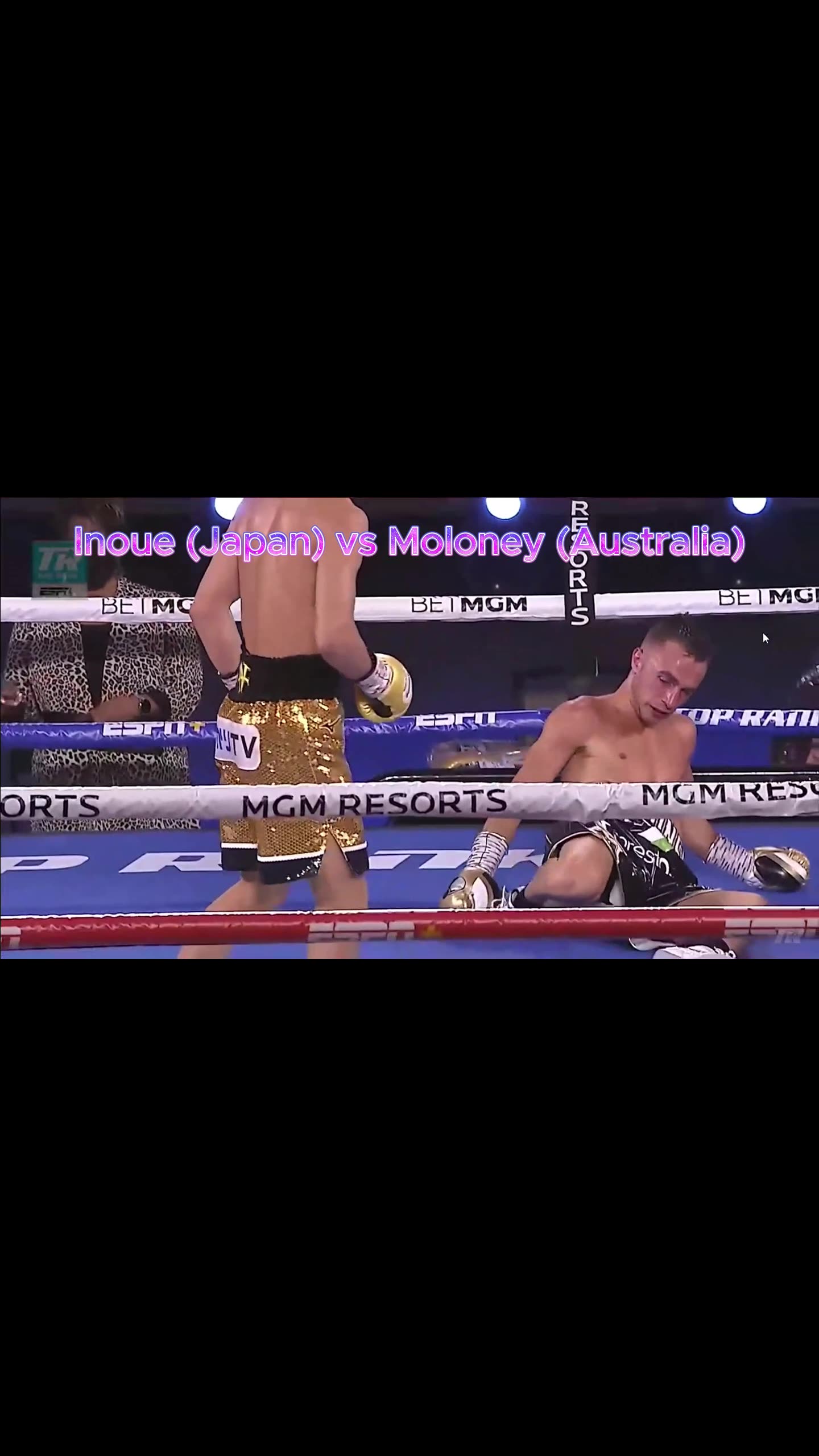 Super boxer Monster Inoue of Japan in action