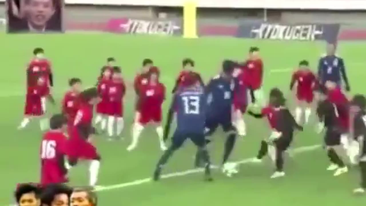 Three Pro Soccer Players Vs 100 Kids