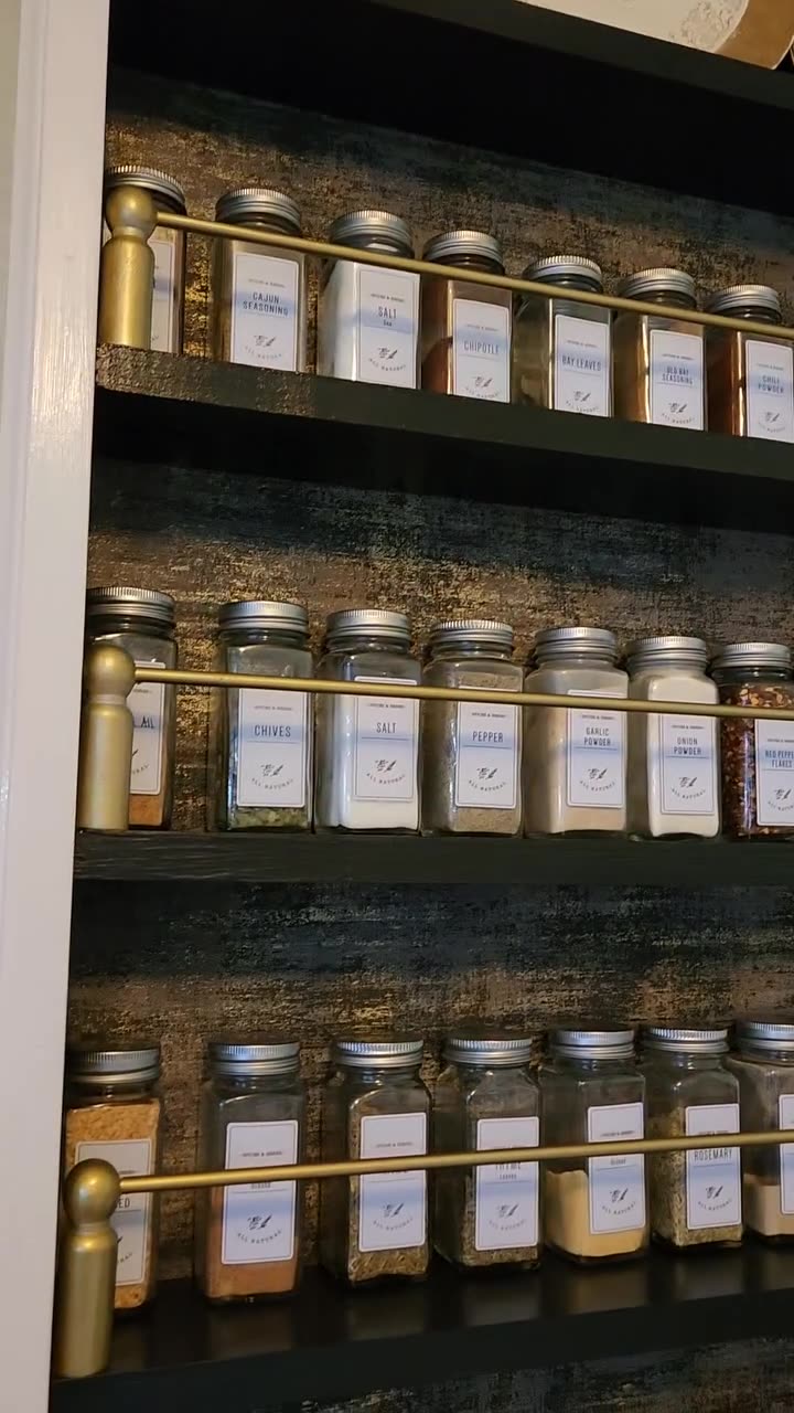 We Made A Recessed Spice Rack In Our Kitchen!