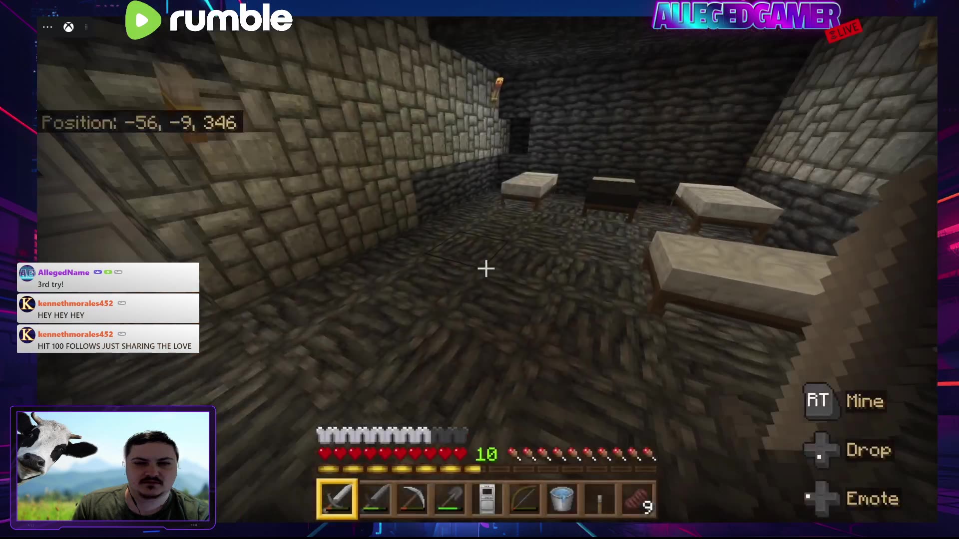 On that Rumble Realm - Minecraft 3rd try is a charm