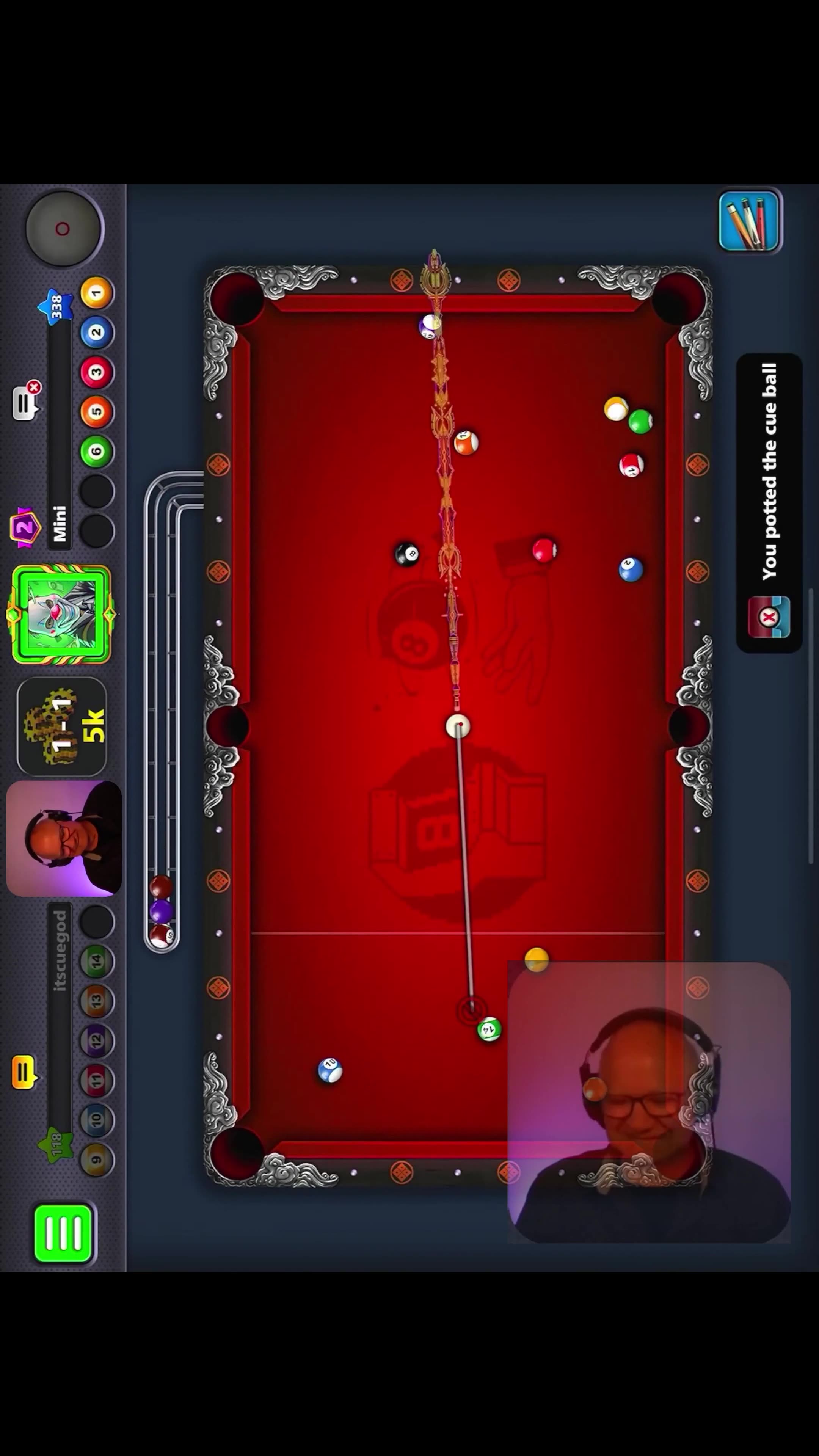 Skilled Grandpappy wins coins in iPhone pool game [HD] [4K] 🎱🎱🎱 8 Ball ...