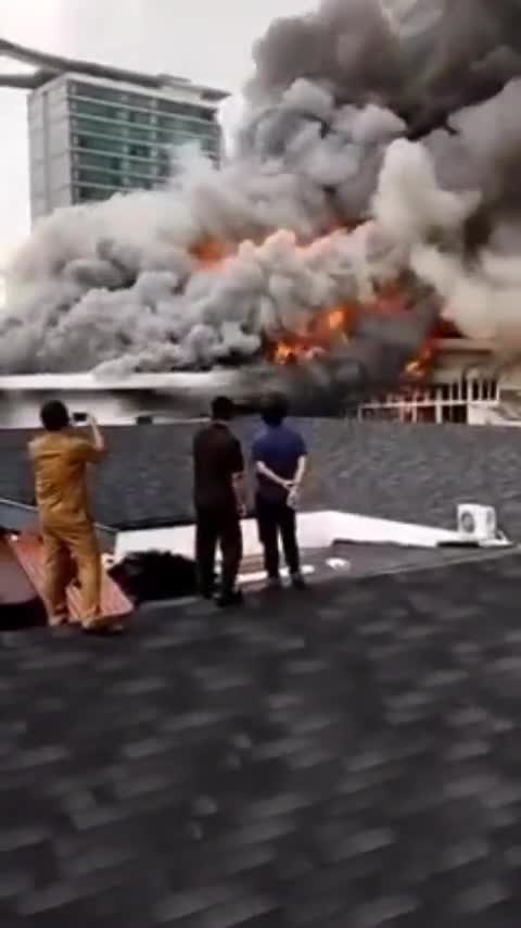 FIRE AT BANDUNG CITY HALL, INDONESIA