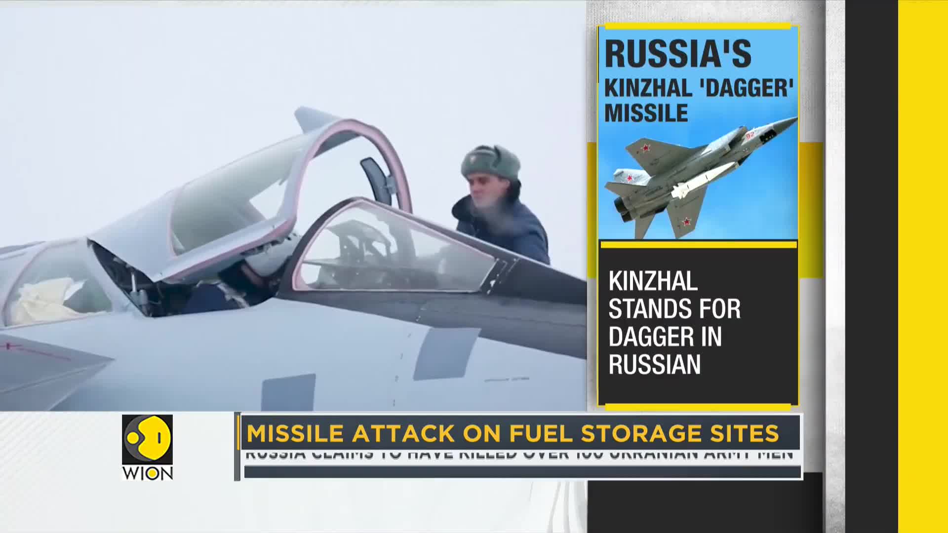 Russia-Ukraine Conflict: Russia fires Kinzhal 'Dagger' missile from the ...