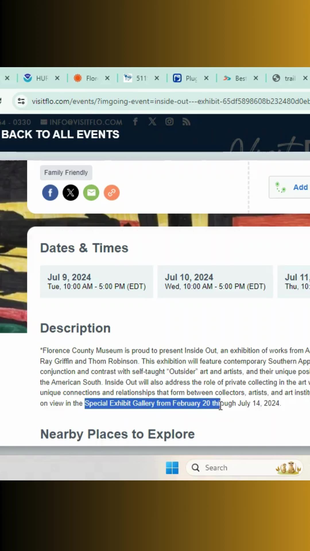 Inside Out exhibition it is where it is 🏔️ Southern Appalachian to Flo ...