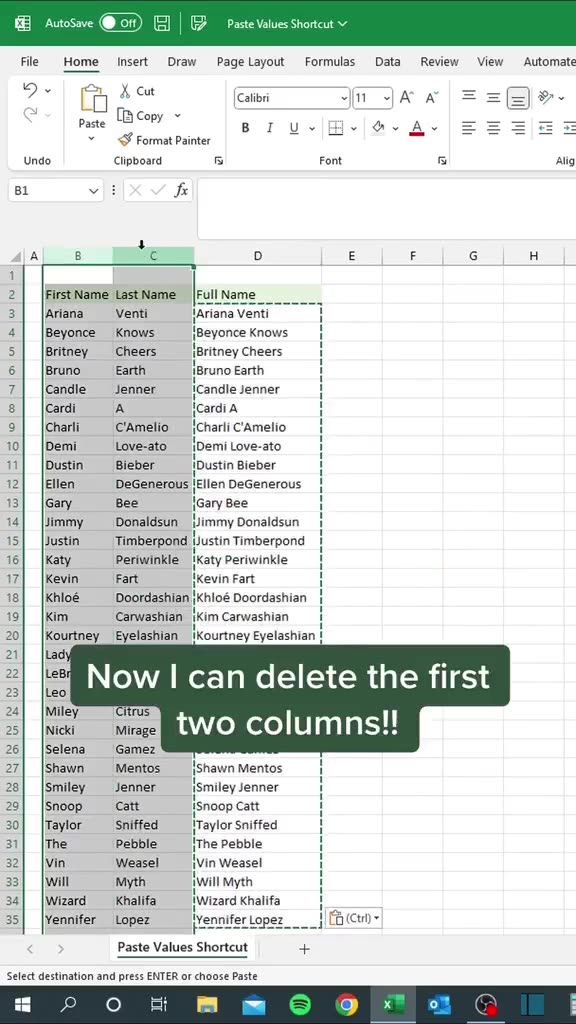 Excel Tips and Tricks - How to use CONCATENATE function & in Excel