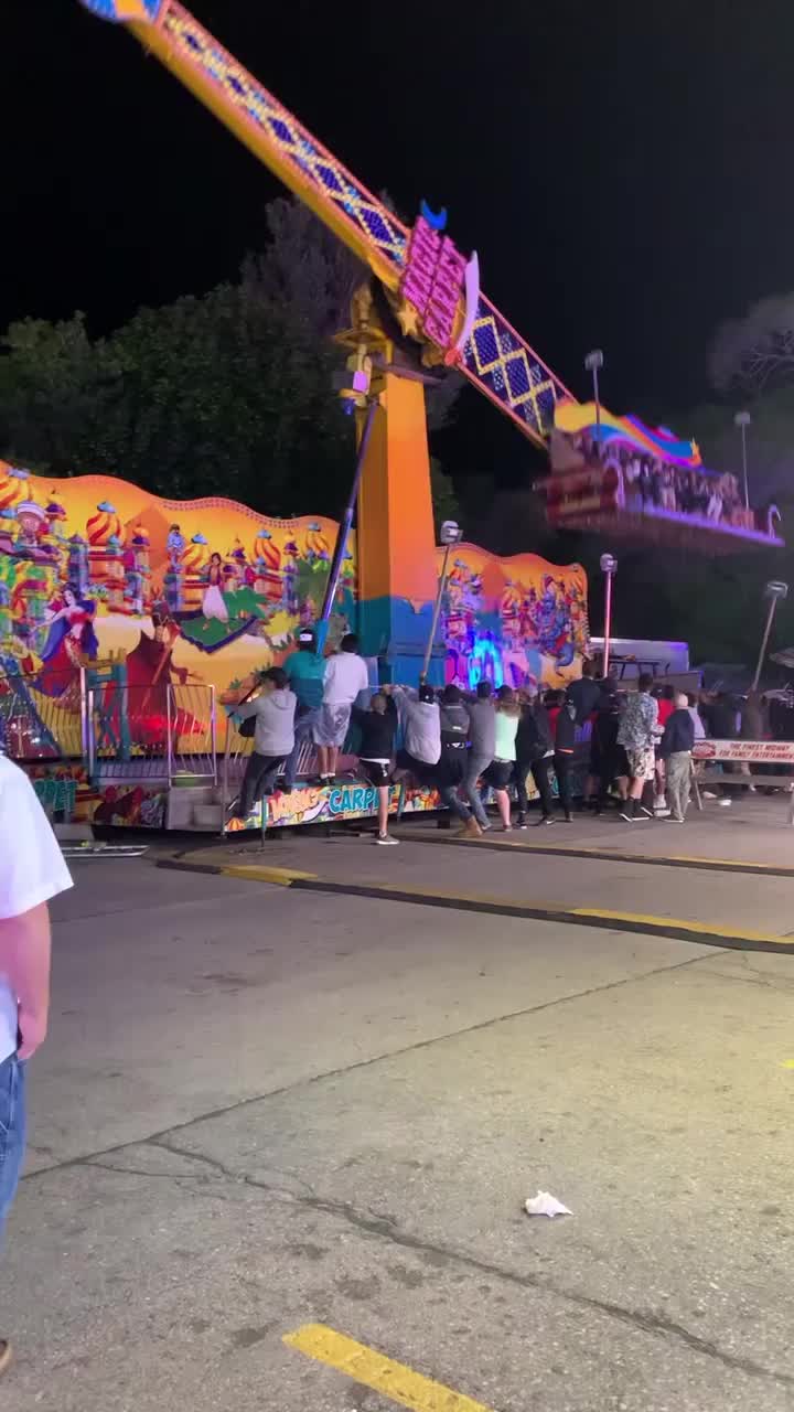 Group of Random Men Swarm Ride Without Hesitation to Prevent Disaster