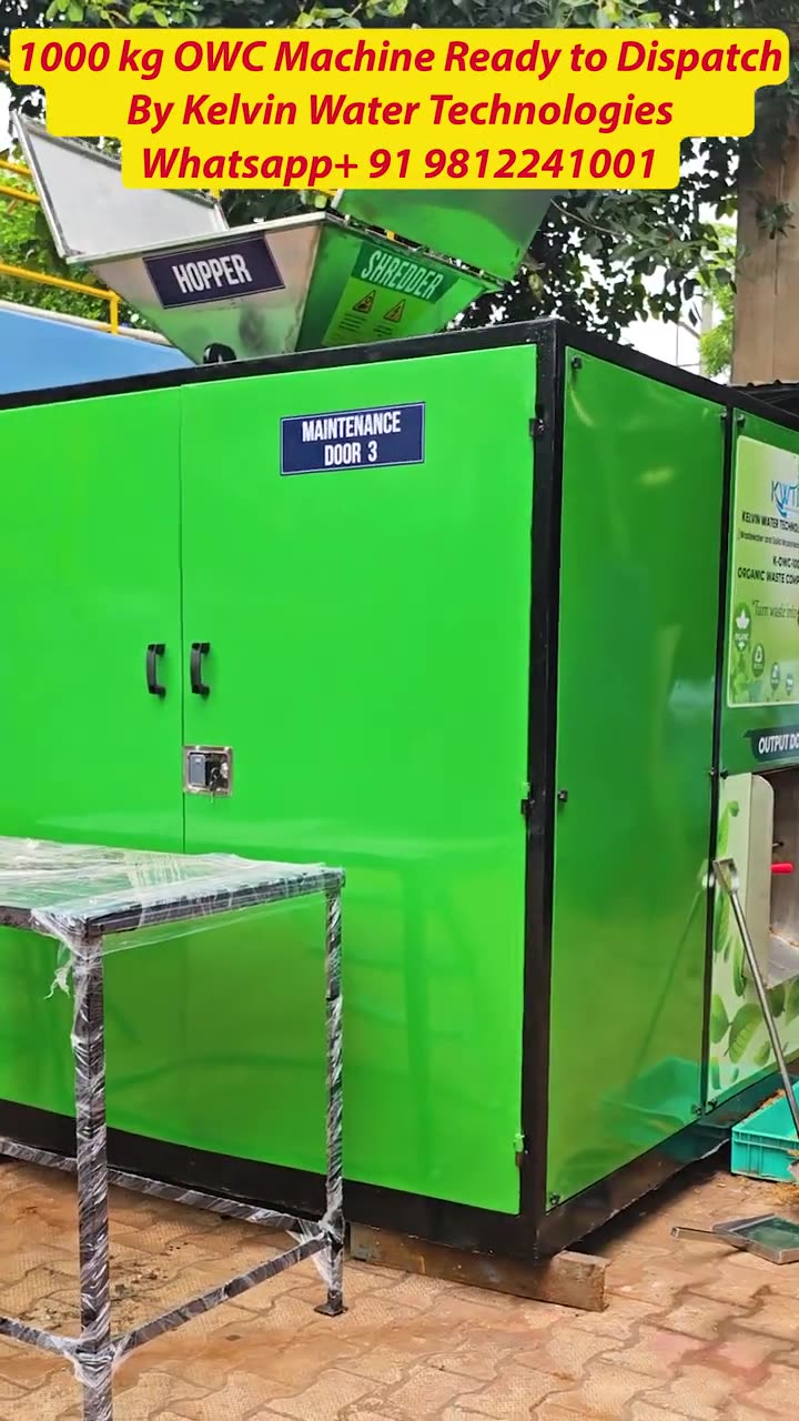 1000kg प्रतिदिन खाद बनाएं - Maintenace Free OWC Machine with Inbuilt ...