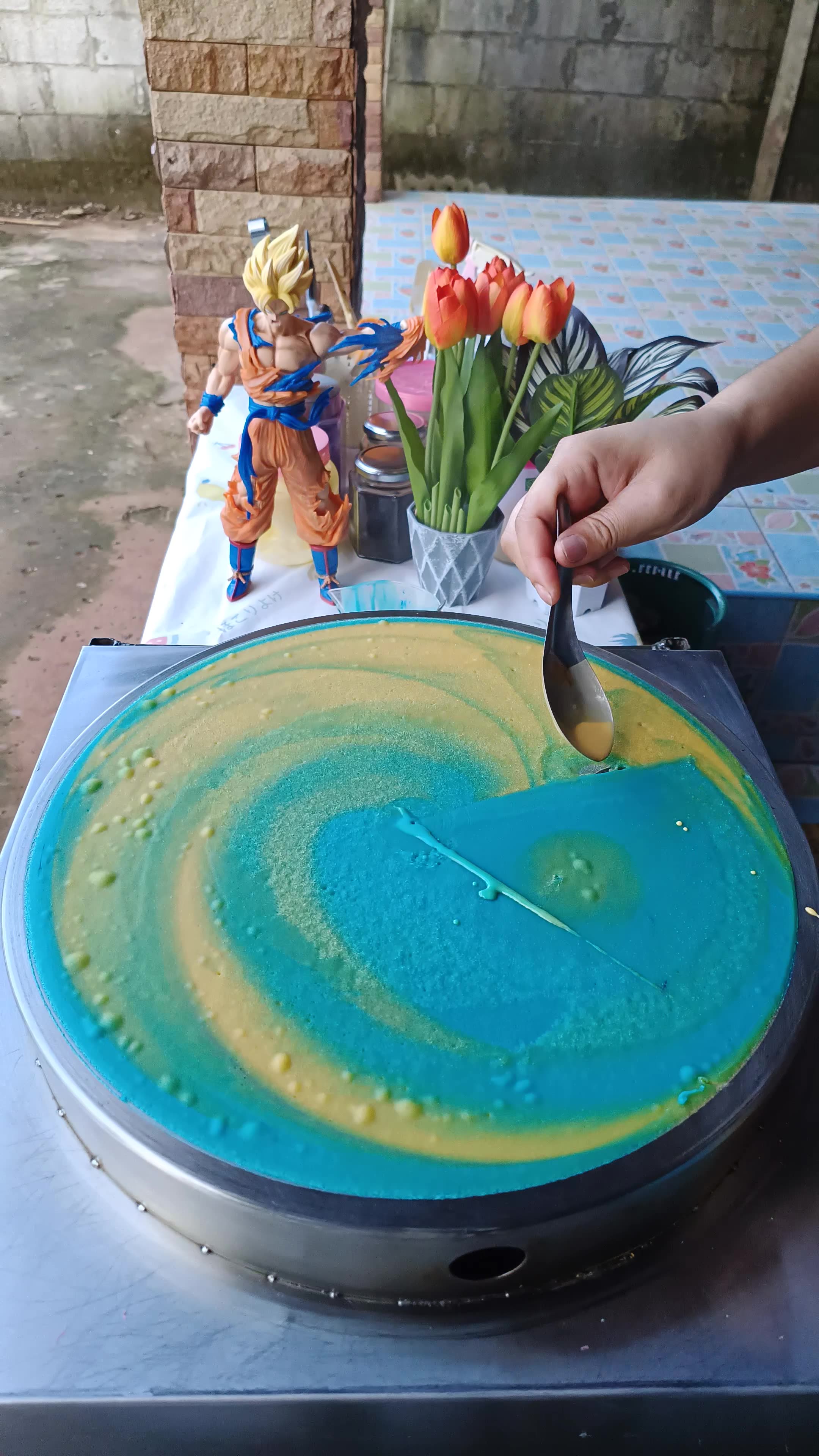 ☀️ Taste the Sun: Heavenly Blue and Sunshine Yellow Thai Crêpes | A ...