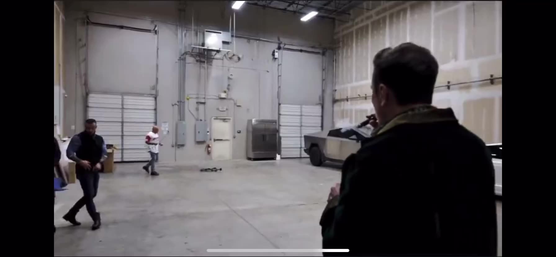 Joe Rogan shoots arrow at Tesla Truck