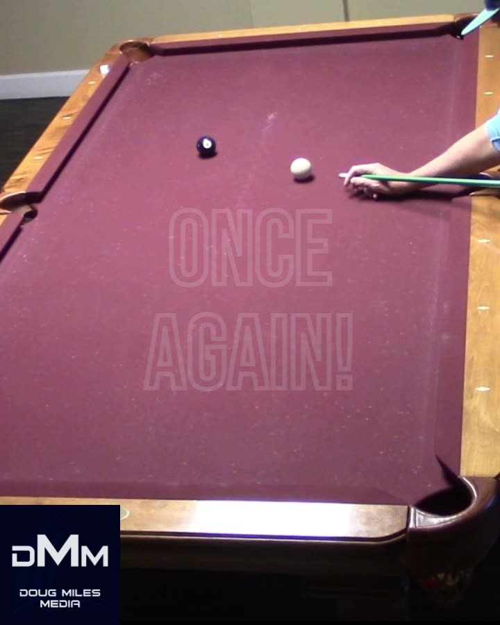 8 BALL BANK INTO THE CORNER POCKET!