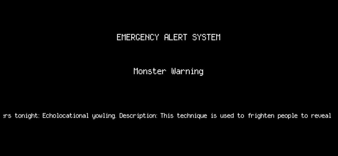 Monster Warning | Alternate Dimension EAS