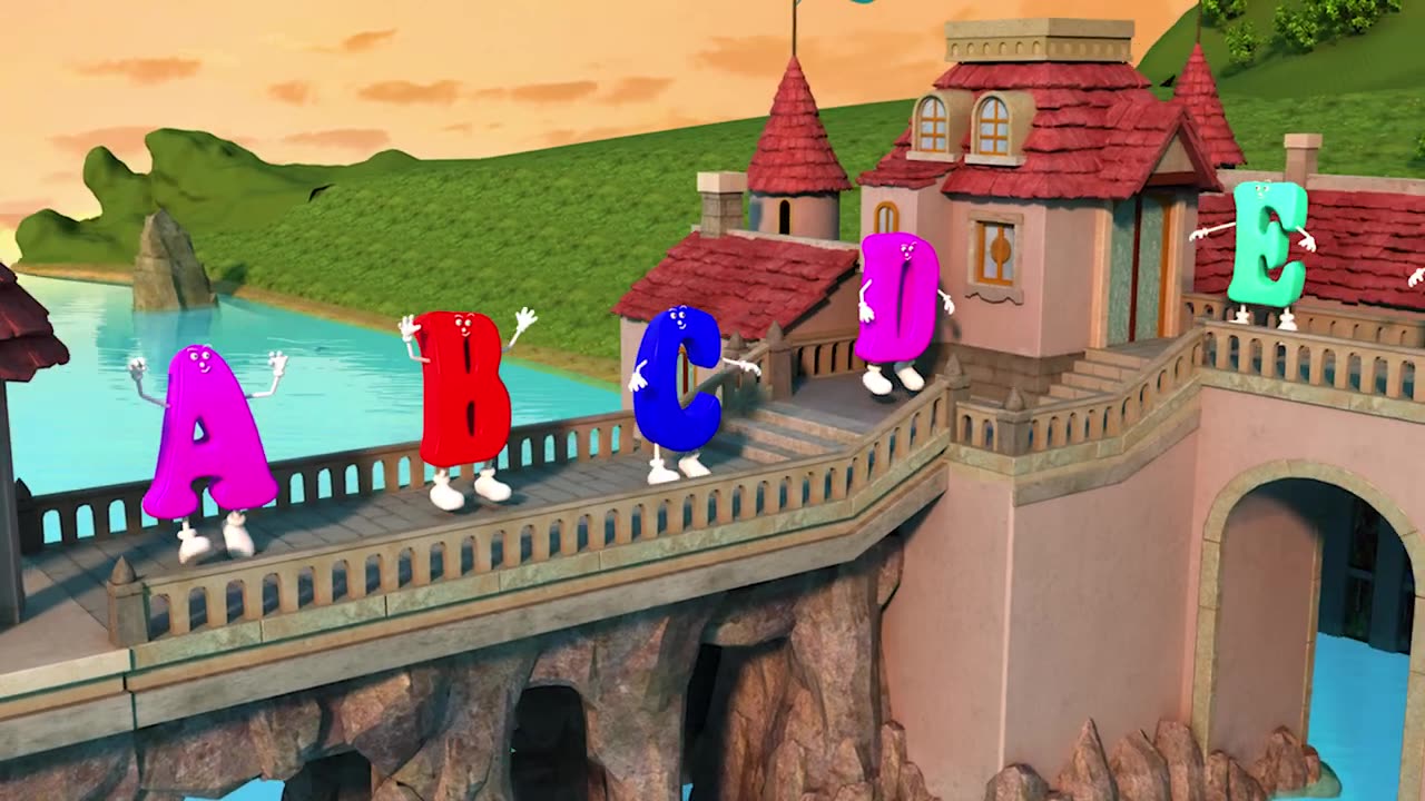 ABC Song in Castle - ABC kids poem 2022 - ABC Alphabet Cartoons for ...