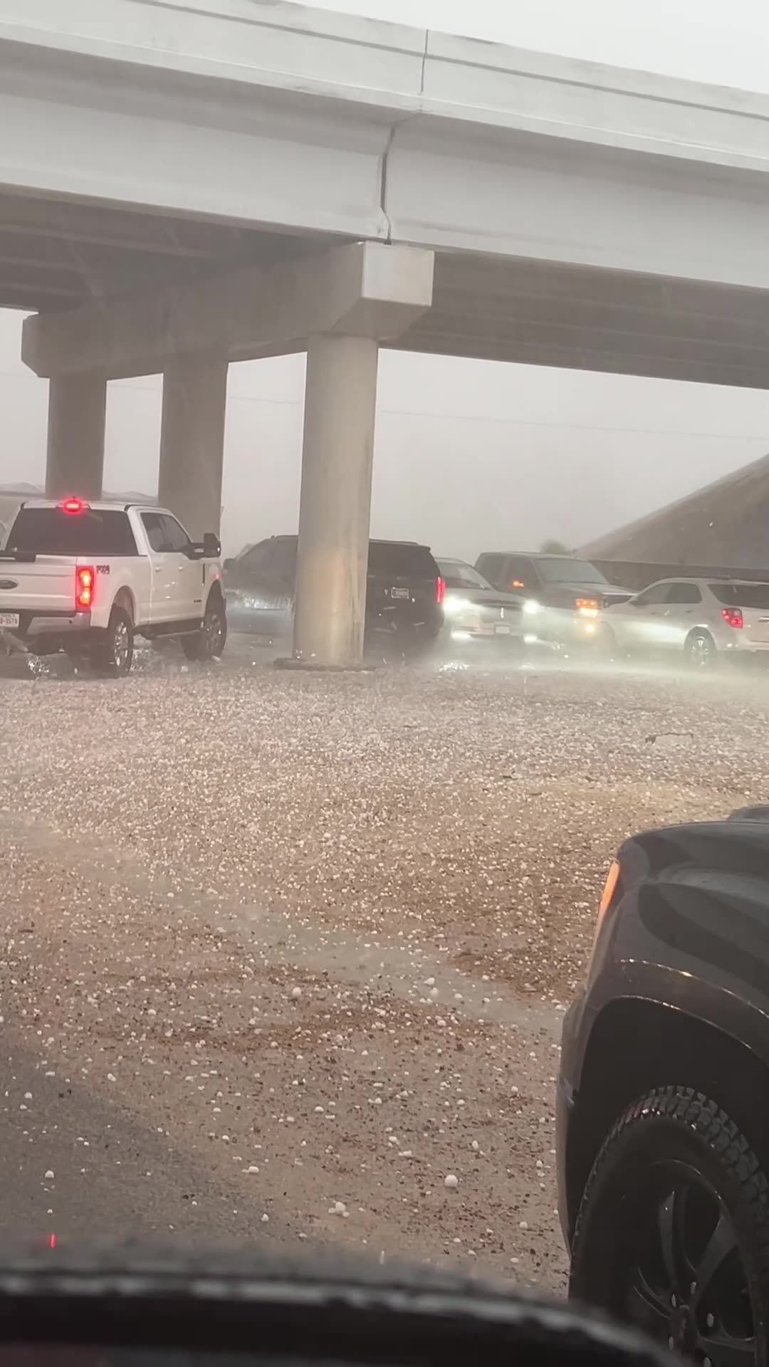 Hiding Under Bridge During Tornado Warning