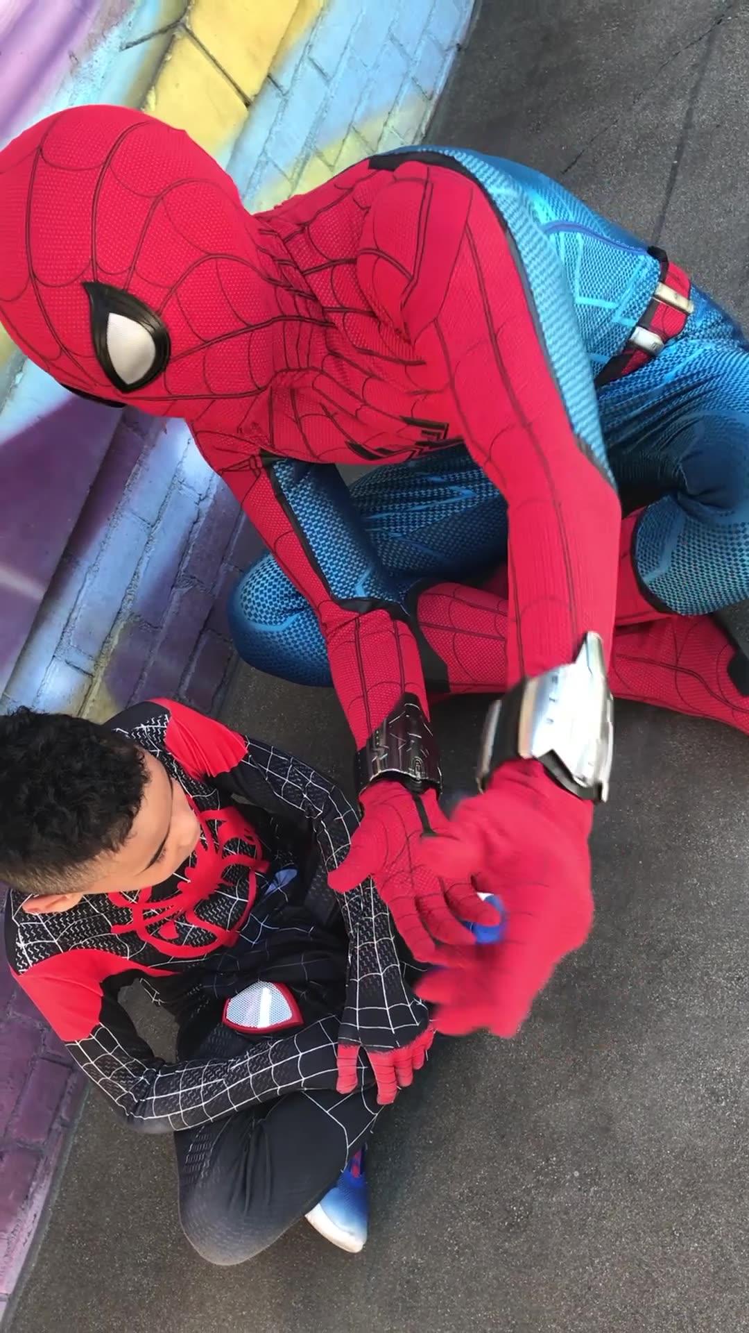 Spider Cast Member Chats With Young Autistic Fan About Web Shooters