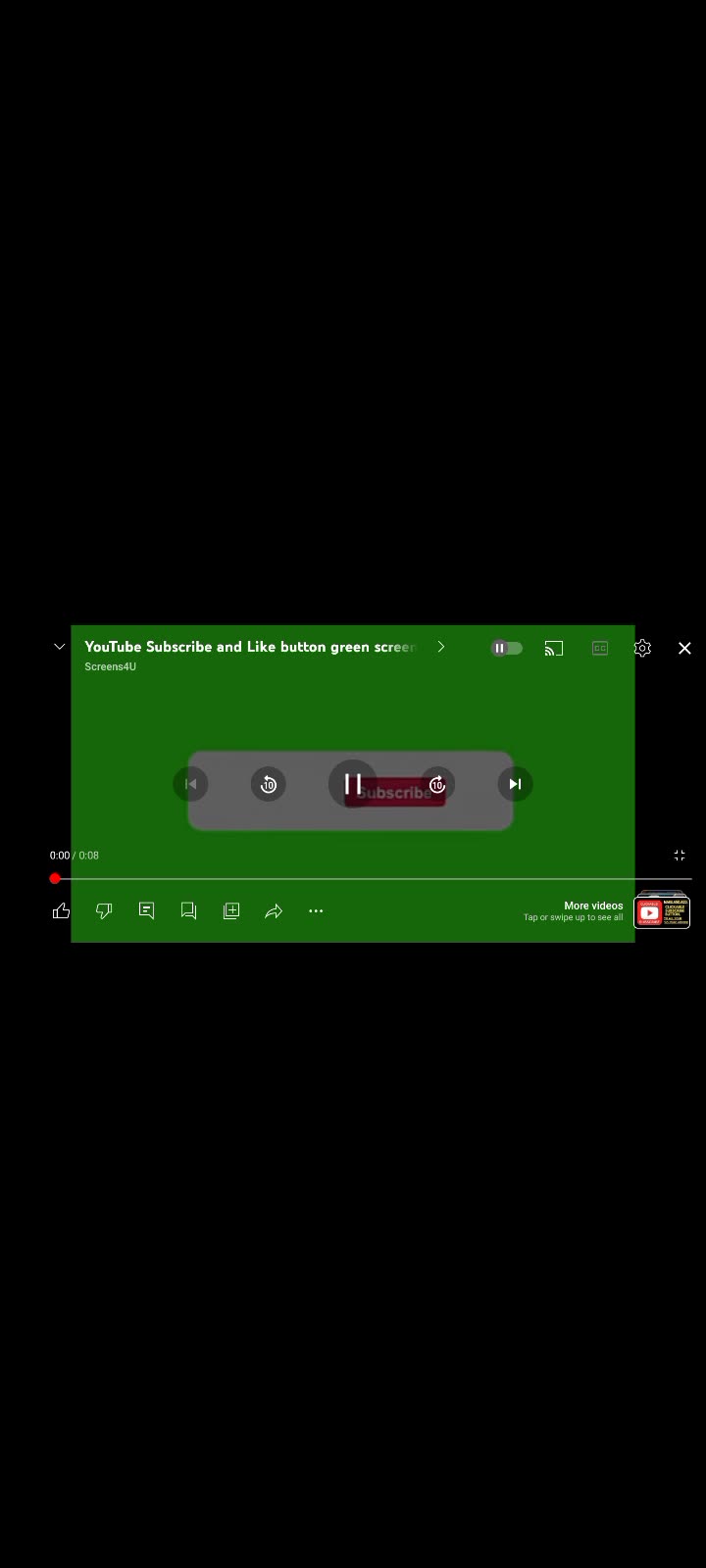 Like and subscribe green screen
