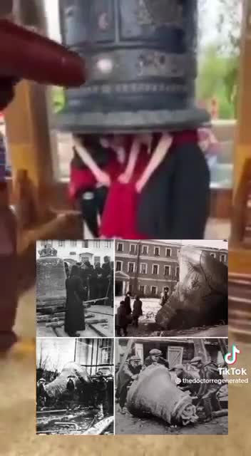 Why were the big old bells removed during WW2?