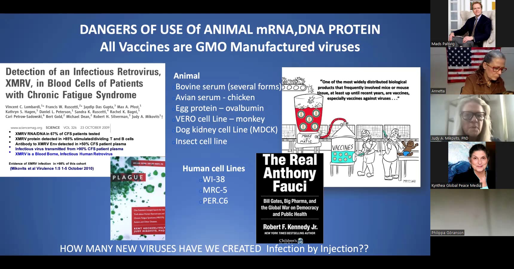 Dr Judy Mikovits PhD, Plaque of Corruption on the Northern Light ...