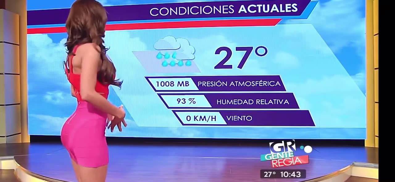 Yanet Garcia Mexican weather presenter Turns rain into sunshine