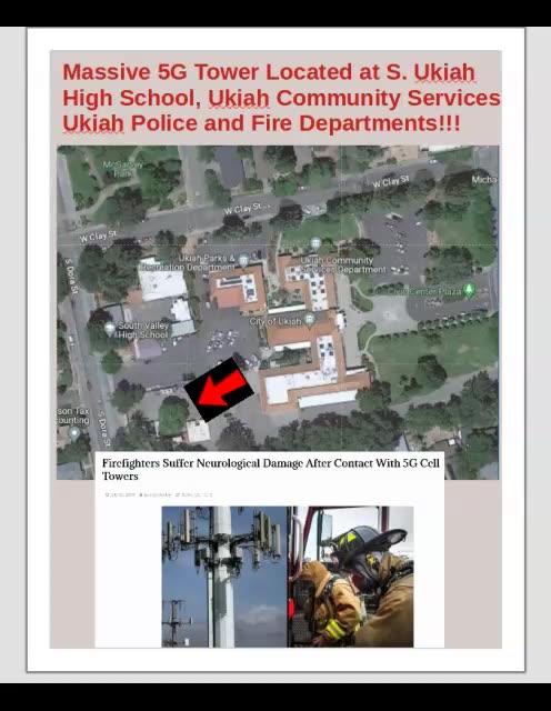 Massive 5G Tower Surrounding High School, Police, Fire and City ...