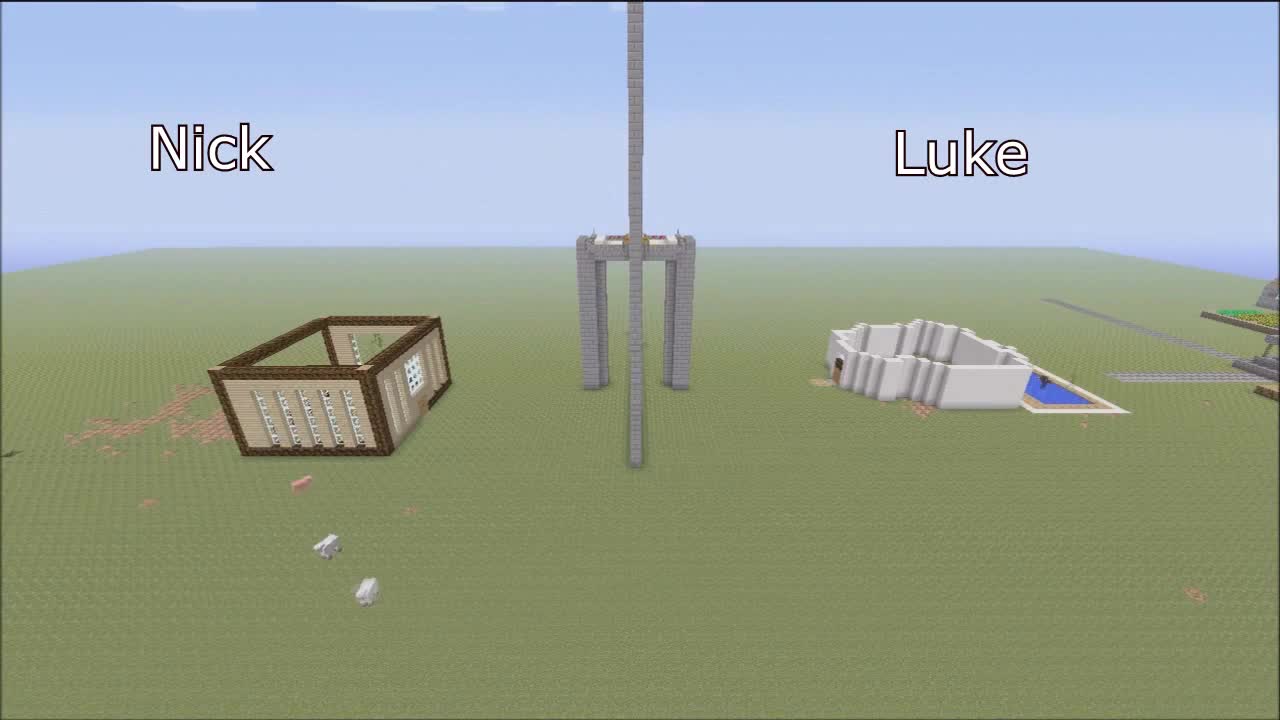 Minecraft Build-off Fun!!!!!_HD