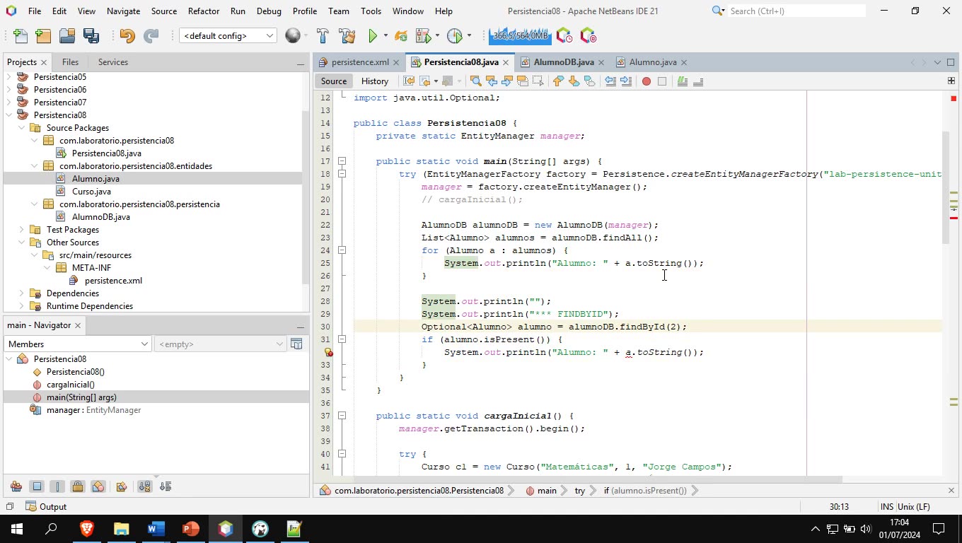 Persistencia: explorando JPA e Hibernate desde cero 16. Ejecución de ...