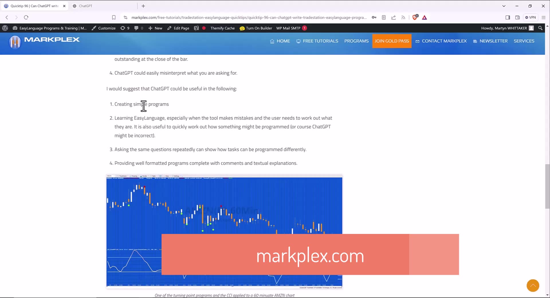 Quicktip 96 | Can ChatGPT write TradeStation EasyLanguage programs?